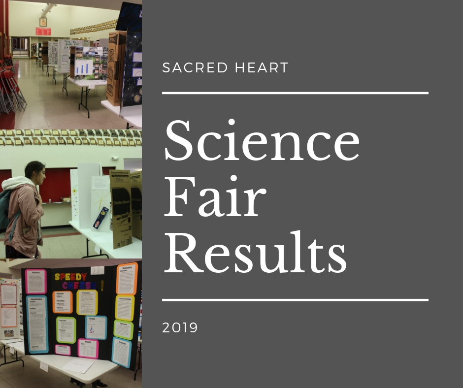 The Results Are In.... Science Fair 2019 - Sacred Heart School - Est ...