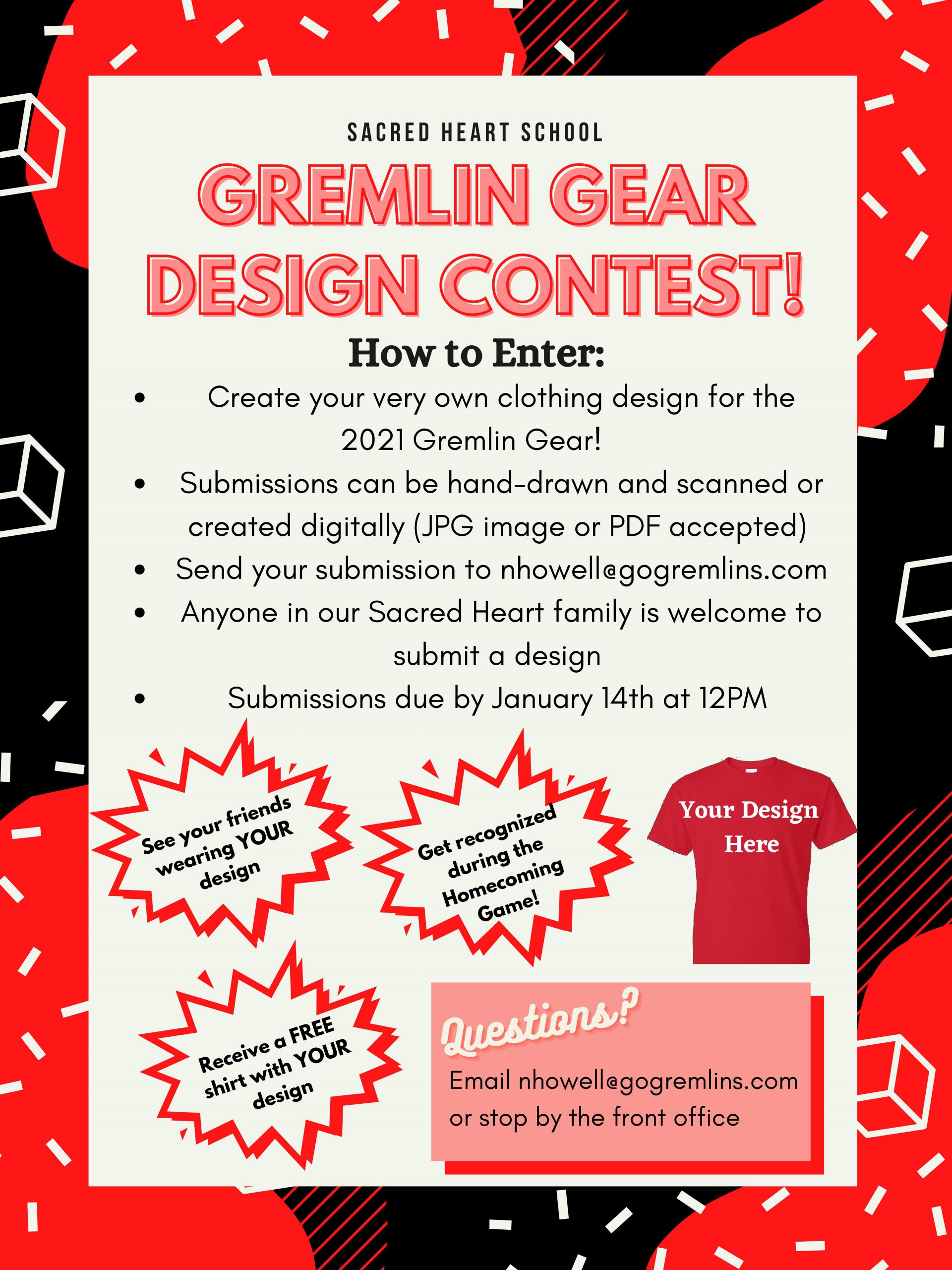 Gremlin Gear Design Contest - Sacred Heart SchoolSacred Heart School