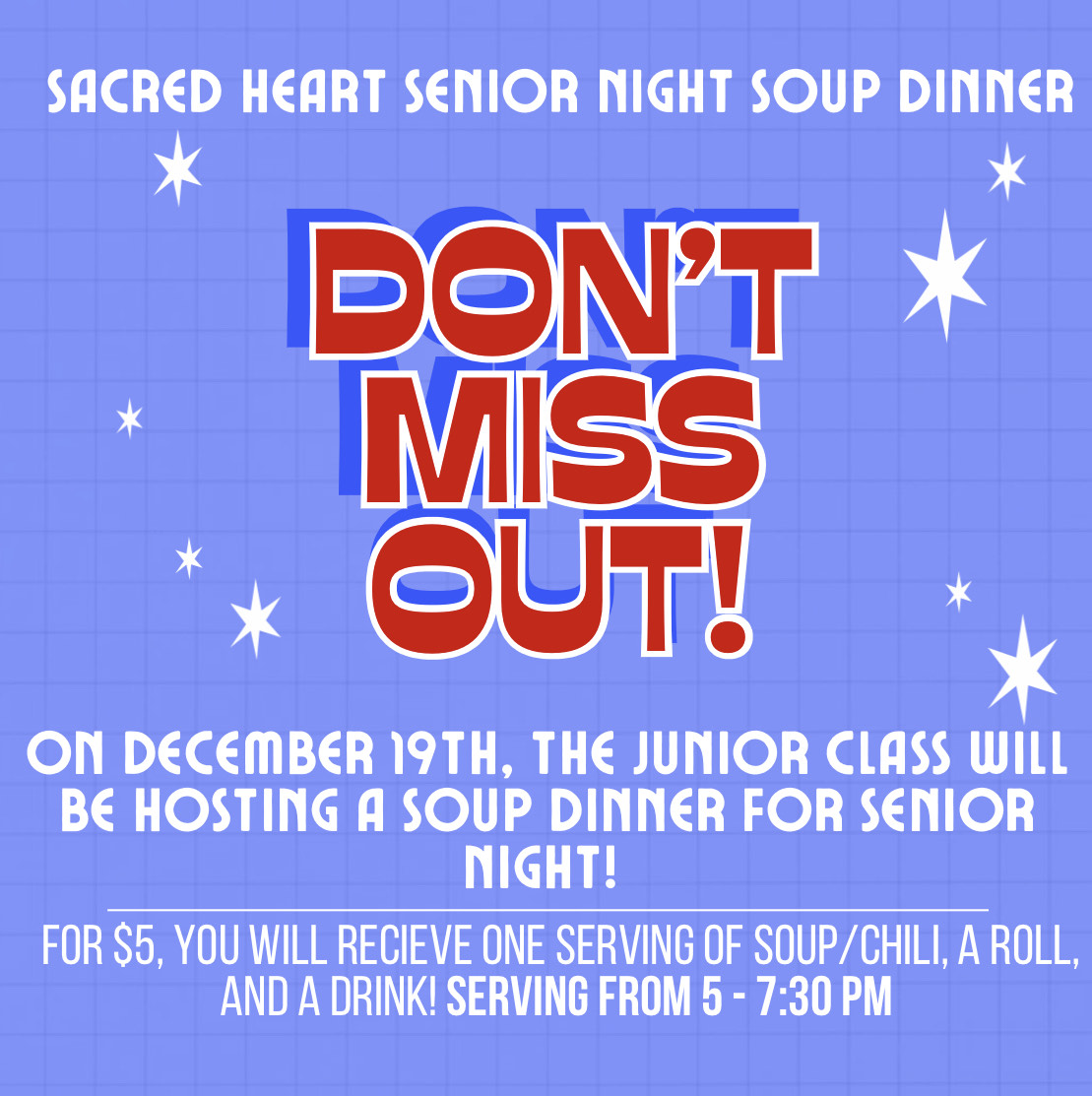 Senior Night Game Soup Dinner - Sacred Heart SchoolSacred Heart School